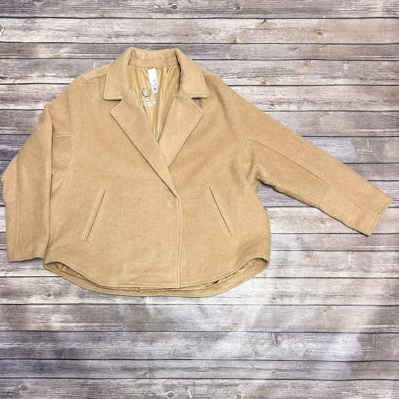 MarlaWynne | Jackets & Coats | Marla Wynne Layers Camel Melton Wool ...